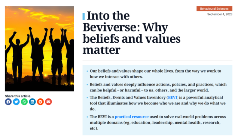 BEVI | Beliefs, Events, and Values Inventory